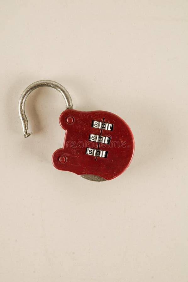 Close-up of Combination Lock Stock Image - Image of vintage, vertical ...