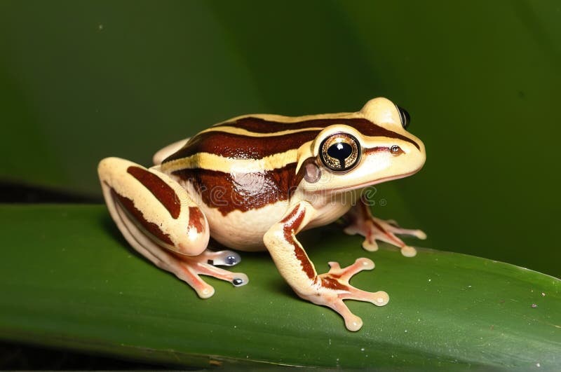 Close Up of a Common Reed Frog at 16-9-2024 Stock Illustration ...