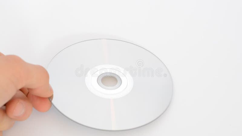 Close Up of Compact Disc. Man Hand Putting CD. Stock Video - Video of ...