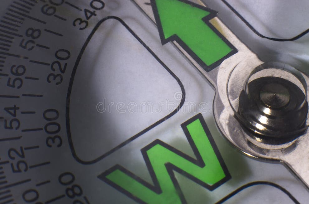 Close-up of a compass dial stock image. Image of nautical - 310596323