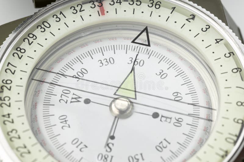Close Up of a Tactical Compass Stock Photo - Image of navigational ...