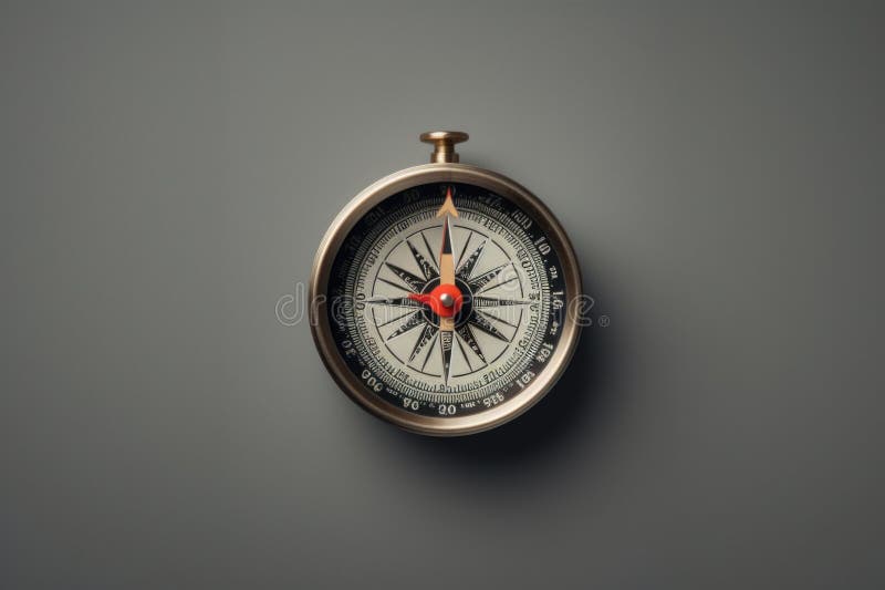 Close Up of a Compass on a Wall, Suitable for Travel and Navigation ...