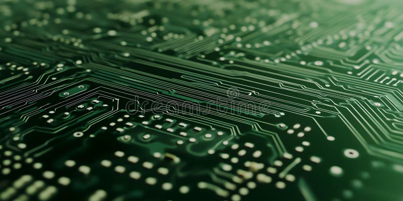 Close-up of a Complex Circuit Board Stock Illustration - Illustration ...