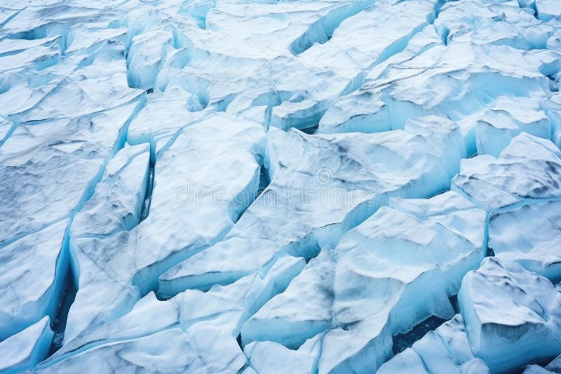Close Up of Complex Ice Patterns in a Glacier Stock Illustration ...