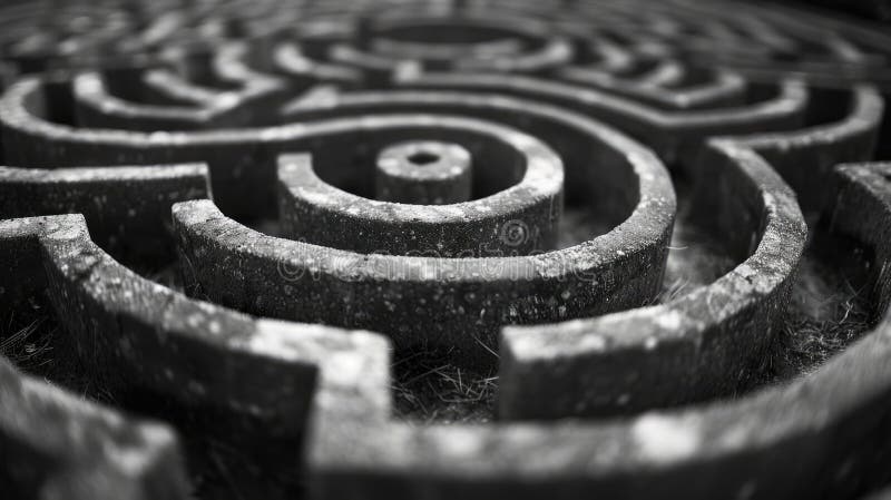 Labyrinth pattern stock image. Image of concept, continuous - 62965861