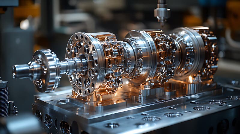 A Close-up of a Complex Mechanical Gear System Stock Image - Image of ...