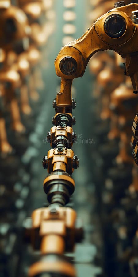 Close-up of Complex Mechanical Structure Stock Illustration ...