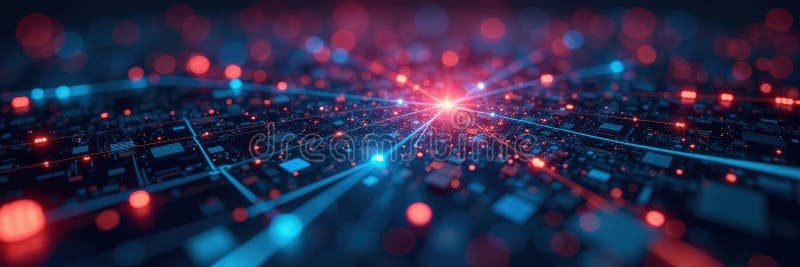 Close-up of Complex Network Installation in Progress Data Network ...