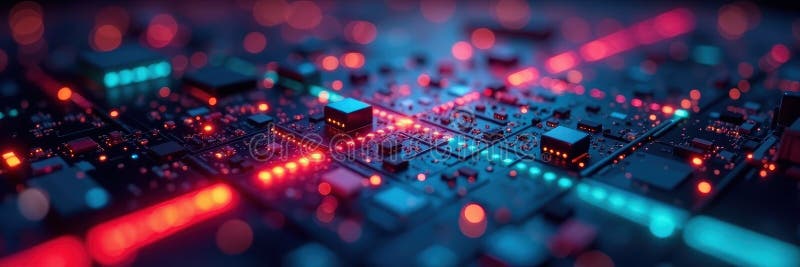 Close-up of Complex Network Installation in Progress Digital Networking ...