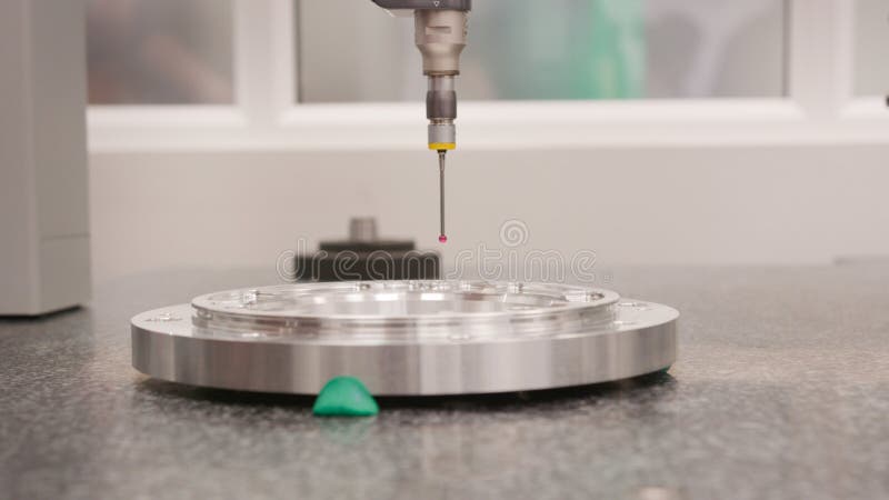 Close Up of Component Being Worked on in CNC Machine Stock Image ...