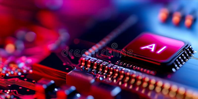 Blue Orange Computer Chip Word Ai Stock Photos - Free & Royalty-Free ...