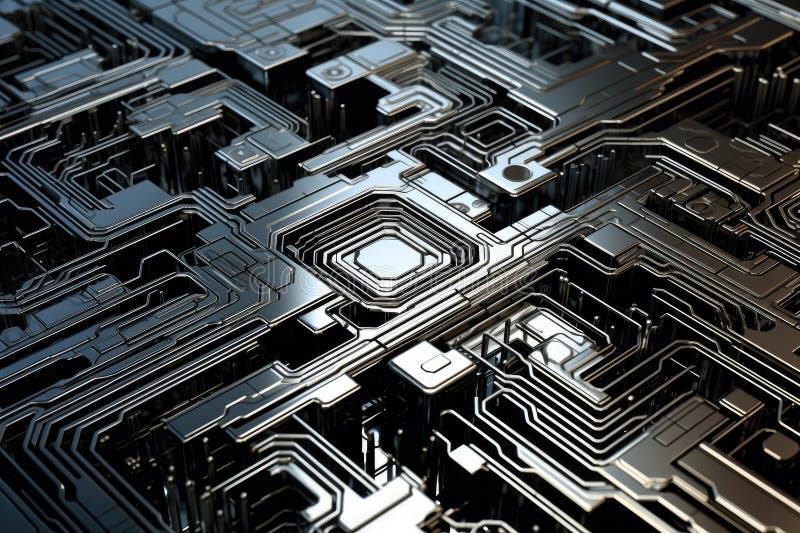Close-Up of Computer Circuit Board, Inner Workings of a Modern PC ...