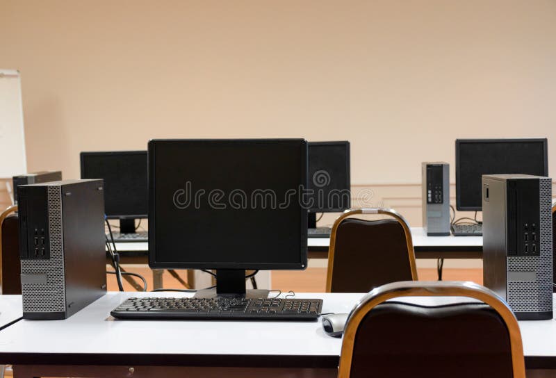 Close Up Computer in the Computer Class Stock Image - Image of leather ... Close Up Computer in the Computer Class Stock Image - Image of leather ...