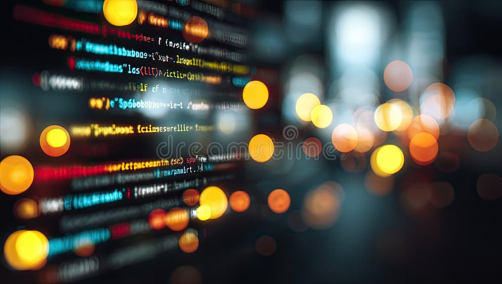 AI-Generated Code Abstract stock illustration. Illustration of ...