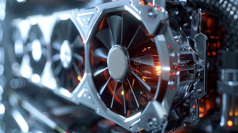 Computer CPU Cooling Radiator Motherboard Close-up Stock Image - Image ...