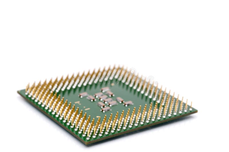 Computer CPU Chip on Binary Code Stock Photo - Image of data, calculate ...