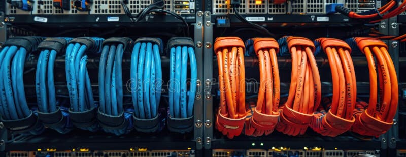 Close Up of Computer Equipment Rack Stock Photo - Image of hosting ...