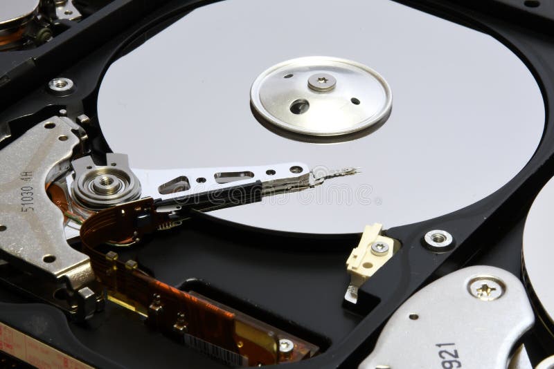 Close Up of Computer Hard Drives Stock Image - Image of background ...