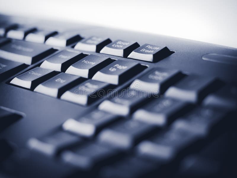 Close Up Computer Keyboard Buttons Online Business Background Stock ...