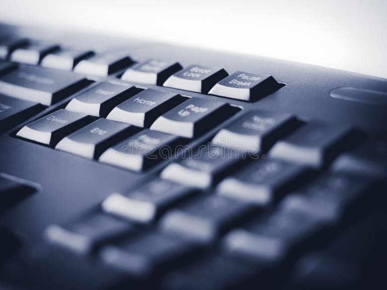 Close Up Computer Keyboard Buttons Online Business Background Stock ...