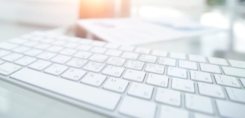 Close-up of a Computer Keyboard on the Desktop. Editorial Photo - Image ...