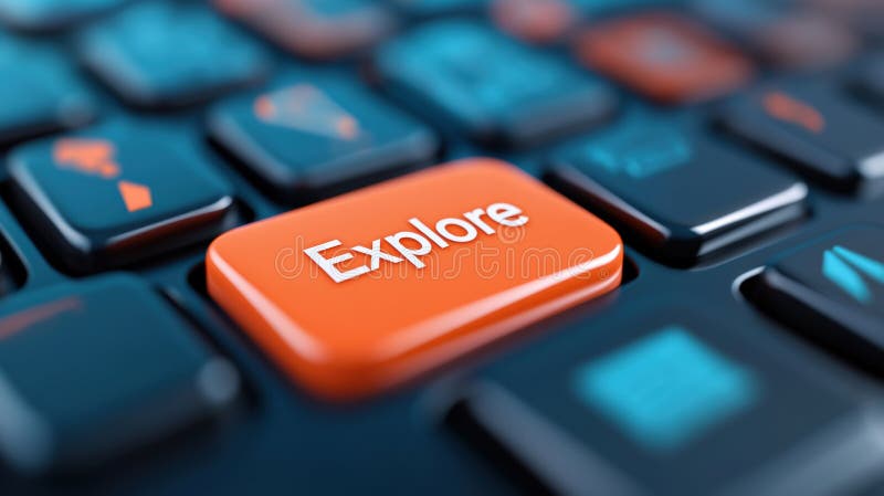 This Orange Button Has an SOS Icon and a Telephone Icon / Modern Stock ...