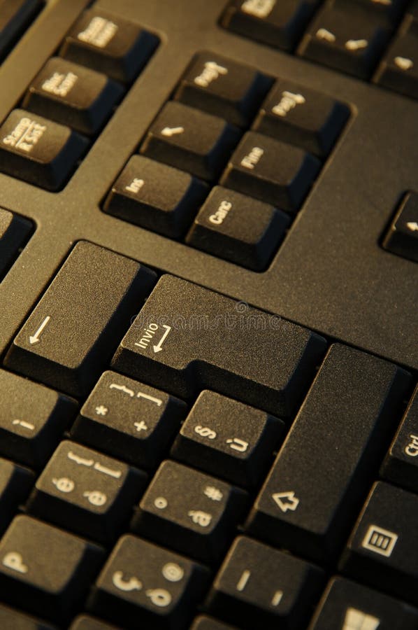 Close Up of a Computer Keyboard. Technology, Business, Education ...