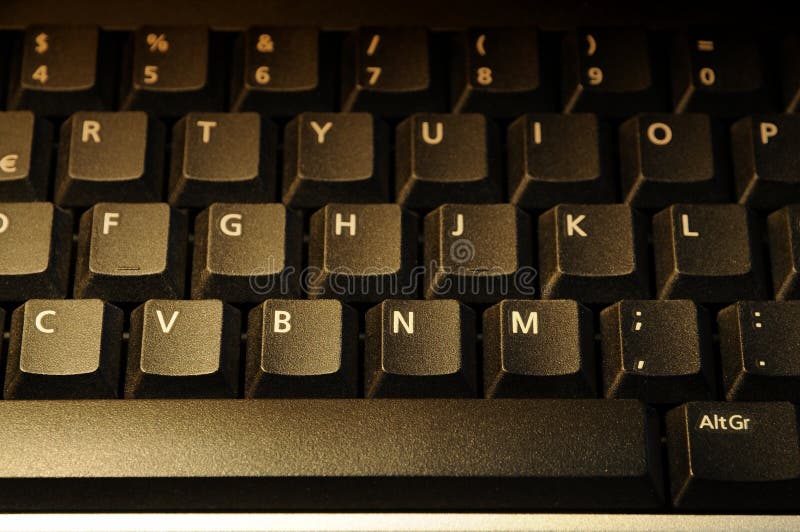 Close Up of a Computer Keyboard. Technology, Business, Education ...