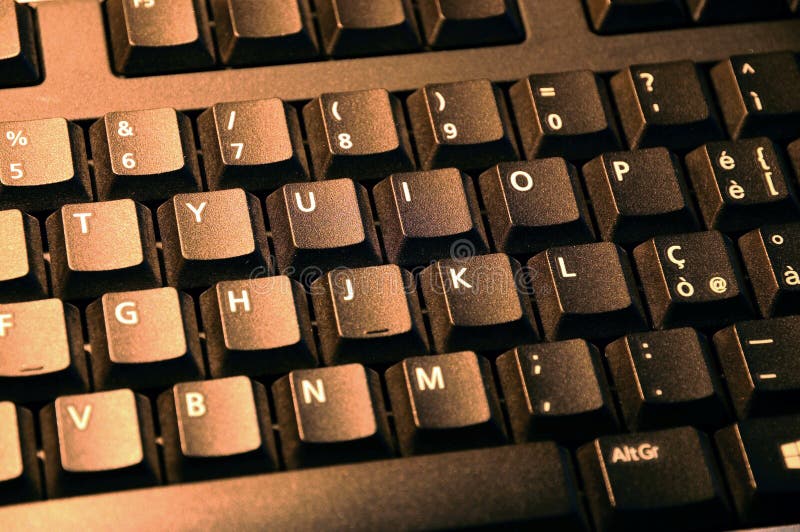 Close Up of a Computer Keyboard. Technology, Business, Education ...
