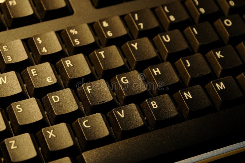 Close Up of a Computer Keyboard. Technology, Business, Education ...