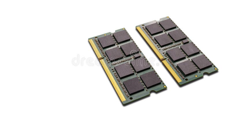 Close Up Computer, Laptop Memory, RAM on White Background. DDR RAM ...