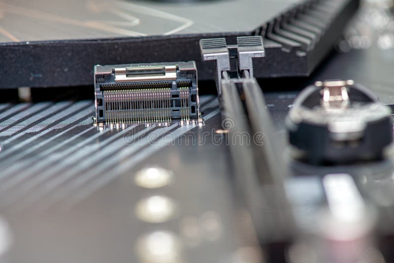 Close Up of a Computer Main Board Stock Image - Image of chip, business ...