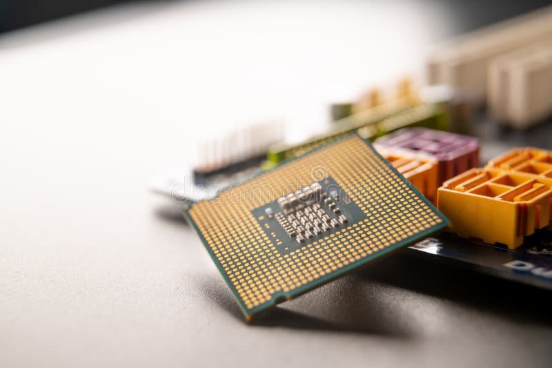 Close-up of a Computer Motherboard, Computer Industry Concept Stock ...