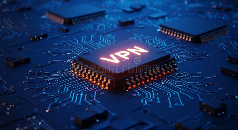 Close-up of a Computer Motherboard with Multiple Microchips. One Chip ...