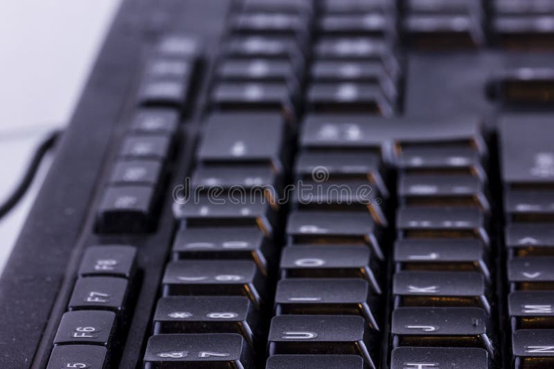 Close Up of a Computer Pc Keyboard Stock Photo - Image of keys ...