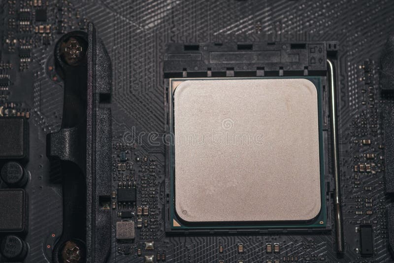 Close-up of Computer Processor Parts, Modern Technology Stock Image ...