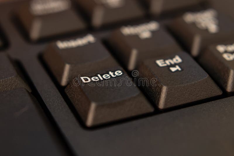 Close Up on a Computer S Black Keyboard.. Stock Image - Image of ...