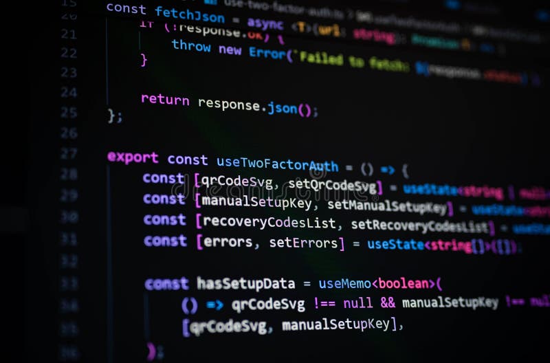 Computer Screen Displaying Programming Code Syntax Highlighting Stock Photos - Free & Royalty ...