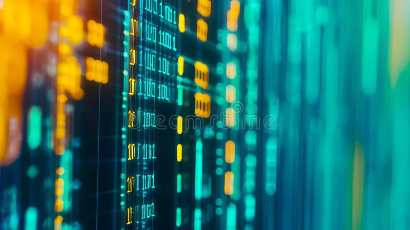 A Close Up of a Computer Screen with Numbers on it Stock Image - Image ...