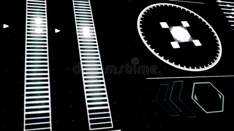 Close Up for Computer System Crash and Signal Glitch on Black ...