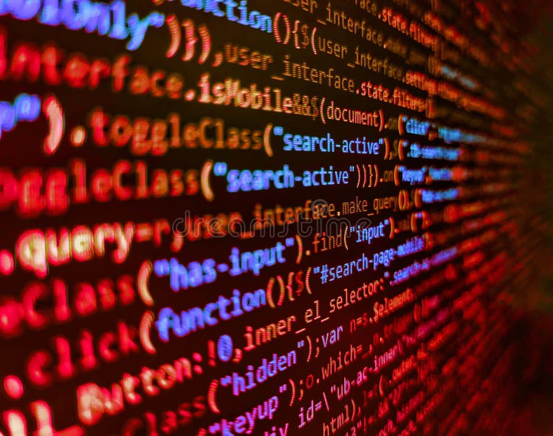 Close Up Of Computer Web Page Code Inside Of Html File Concept Of Security Programming And