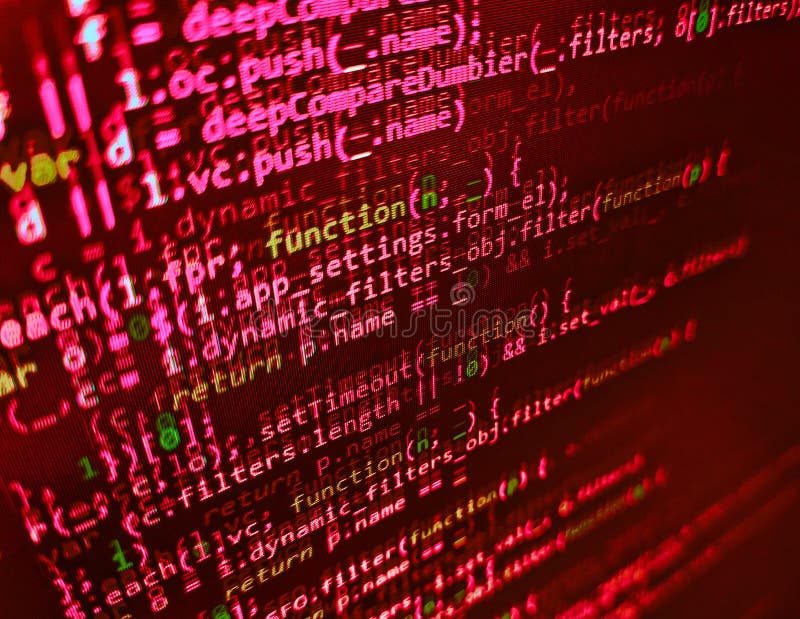 Close Up Of Computer Web Page Code Inside Of Html File Programmer Occupation Writing Program