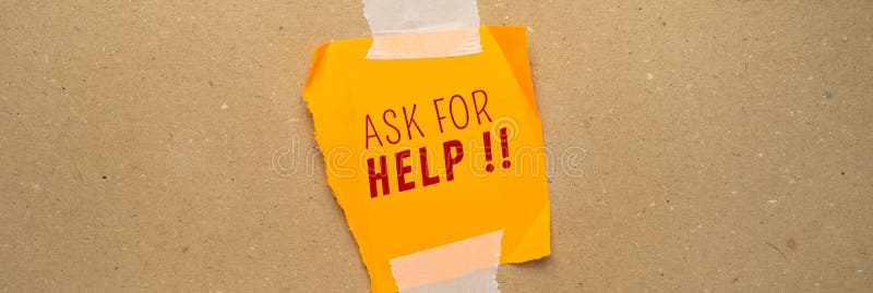 Close Up Representation of Help Concept Idea Stock Image - Image of ...