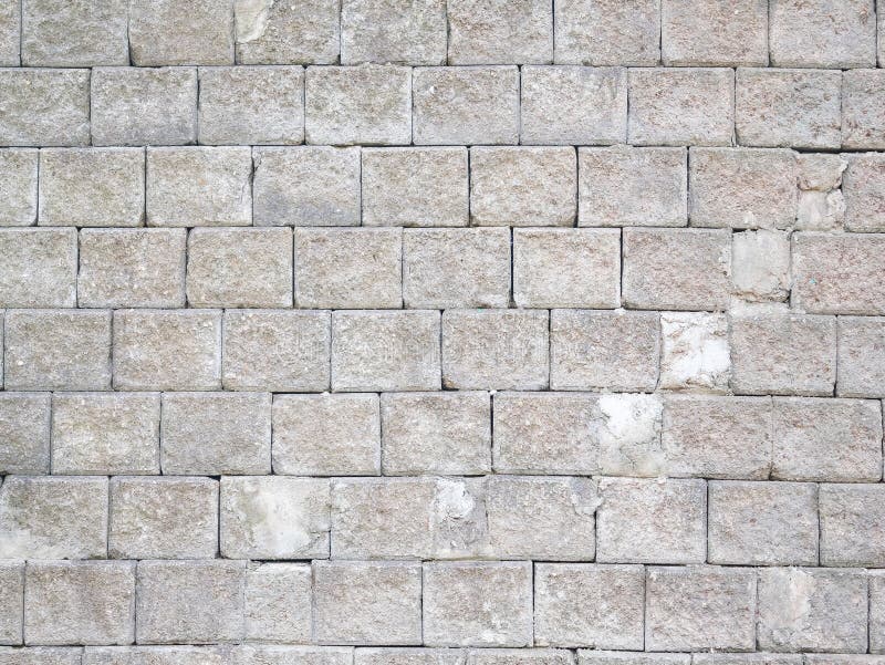 Concrete blocks wall stock photo. Image of facade, cement - 190190628
