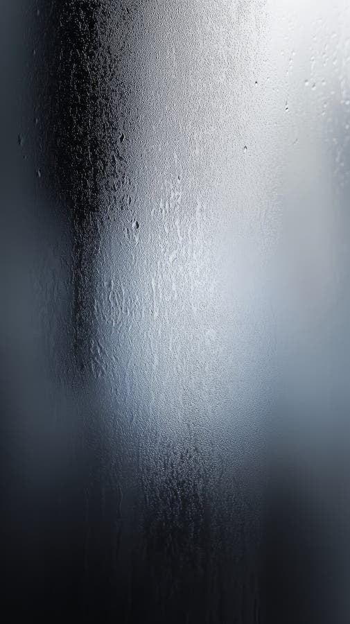 Misty Glass with Abstract Blurred Background Stock Image - Image of ...