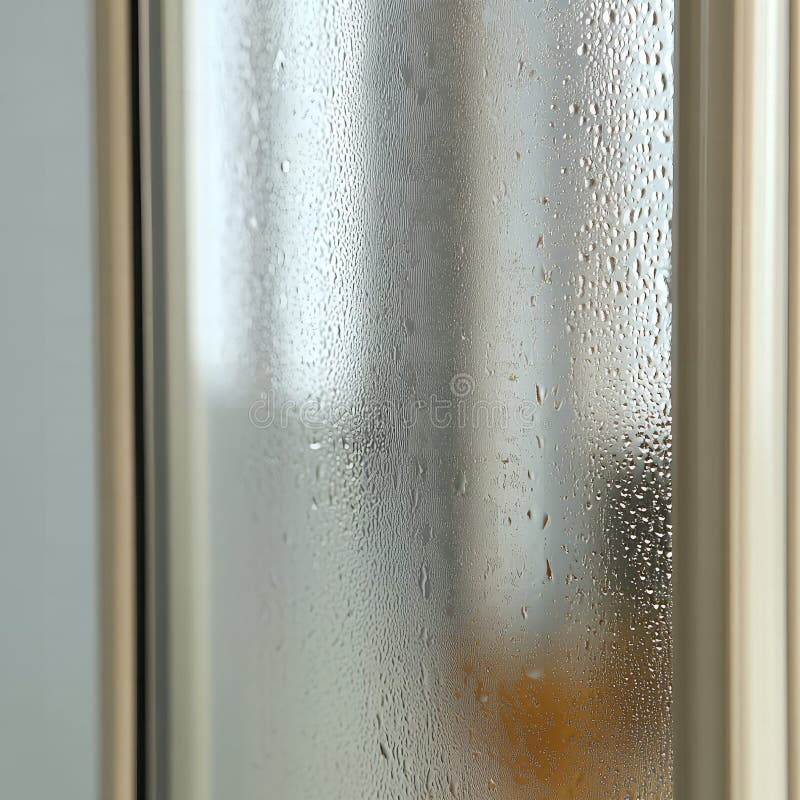Close Up Condensation Water Droplets on Glass Surface Window Pane Stock ...