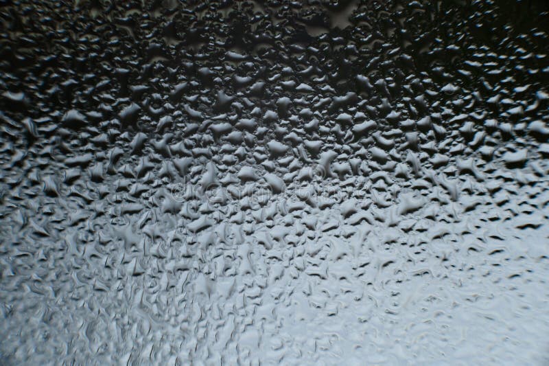 Close-up of Condensation with Water Drops on Glass. Stock Image - Image ...