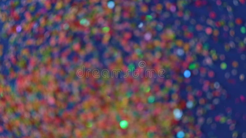 Close Up Confetti Explosion on Black Background. Slow Motion Confetti ...