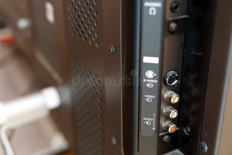 Close Up of Rear End of Music Amplifier Stock Image - Image of music ...