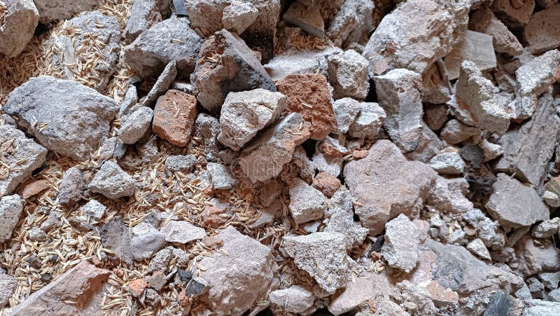 Close-up of a Construction Site with a Pile of Rubble Stock Photo ...